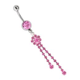 Adelia´s Bauchnabelpiercing ADELIA´S "Piercing Bauchnabelpiercing", rosa, Piercings, Damen, onesize, Chirurgiestahl