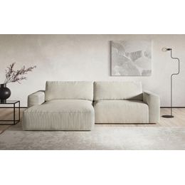Ecksofa COTTA "Lasso L-Form, XL-Sofa", wei&szlig; (ivory), B:288cm, 88% Polyester, 12% Polyamid, Sofas, Ecksofa