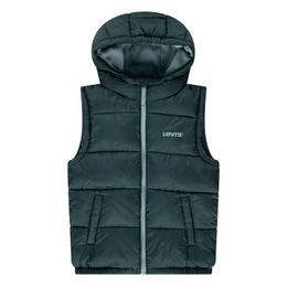 LEVI'S KIDS Jungen Steppweste "LVB ESSENTIAL VEST"bistro grün, Gr. 8, Obermaterial: 100% Polyester, Westen, mit farblich abgesetztem Reißverschluss