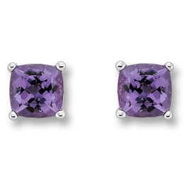 Paar Ohrhänger ONE ELEMENT "Amethyst Ohrringe Ohrstecker aus 333 Weißgold", silber, Ohrringe, Damen, Damen, Gold Weißgold 333, Gold, Weißgold 333, Damen Gold Schmuck