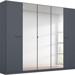Drehtürenschrank Rauch "Kleiderschrank Schrank Garderobe TOPSELLER OTELI inkl. Inneneinteilung", grau (graumetallic), B:226cm H:229cm T:54cm, Holzwerkstoff, Schränke, mit zusätzlichen Einlegeböden, optional mit Spiegel MADE IN GERMANY, Topseller