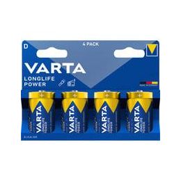Varta Longlife Power Batterie LR20, D (Mono) 4 St&uuml;ck