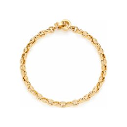 Armband Leonardo "Romea Clip&Mix", gold (gelbgoldfarben), Armbänder, Damen, 18,5cm, Edelstahl