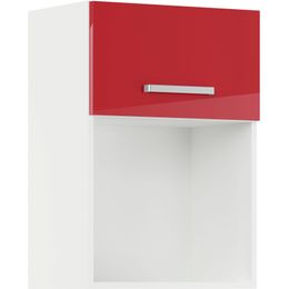 Klapphängeschrank IMPULS KÜCHEN ""Turin", Breite/Höhe: 50/72,3 cm", rot (rot hochglanz), B:50cm H:72,3cm T:34,5cm, Holzwerkstoff, Schränke, vormontiert, mit Klapptür und offener Nische