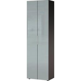 Garderobenschrank Germania "Oakland", grau (graphit, silbergrau), B:59cm H:197cm T:40cm, Schränke