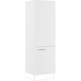 Seitenschrank IMPULS KÜCHEN ""Valencia", Breite/Höhe: 60/190,7 cm, mit Kleiderstange", weiß, B:60cm H:190,7cm T:57,6cm, Dekorfolie, Holzwerkstoff, Schränke, vormontiert, mit Drehtür, mit Innenschubkästen