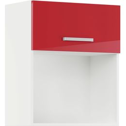 Klapphängeschrank IMPULS KÜCHEN ""Turin", Breite/Höhe: 60/72,3 cm", rot (rot hochglanz), B:60cm H:72,3cm T:34,5cm, Holzwerkstoff, Schränke, vormontiert, mit Klapptür und offener Nische