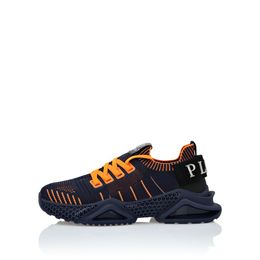 Philipp Plein Sneaker Herren Größe 47 dunkelblau / orange / weiß