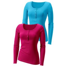 H.I.S. H.I.S Shirt Damen Gr&ouml;&szlig;e XS cyanblau / pink