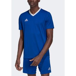 Fußballtrikot adidas Performance "ENT22 JSY", Herren, Gr. L, blau (royal blau), Obermaterial: 100% Polyester, V-Ausschnitt, Trikots