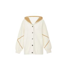 Poomi Strickjacke Damen Gr&ouml;&szlig;e M beige / hellbraun