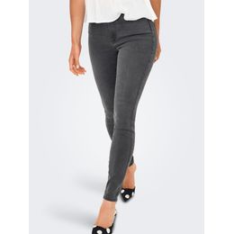 Skinny-fit-Jeans Only "ONLRAY HIGH WAIST SKINNY DNM BOX", Damen, Gr. L (40), Länge 30, grau denim, Denim/Jeans, Obermaterial: 69% Baumwolle, 29% Polyester, 2% Elasthan, unifarben, skinny fit, Jeans