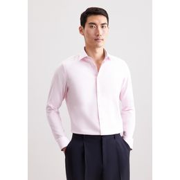 Businesshemd Seidensticker "Schwarze Rose", Herren, Gr. M (39), normale &Auml;rmell&auml;ngen, ros&eacute;, 100% Baumwolle, unifarben, slim fit, 2-Knopf-Manschette, Hemden, Slim 1/1 Kentkragen Uni