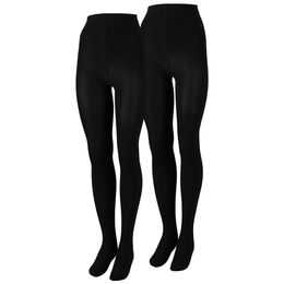 Thermostrumpfhose HEATKEEPER "LADIES THERMAL TIGHTS", Damen, Gr. XXL, schwarz, Obermaterial: 90% Polyester, 10% Elasthan, unifarben, elastisch, Strumpfhosen, mit isolierender Schicht f&uuml;r kalte Wintertage, Topseller