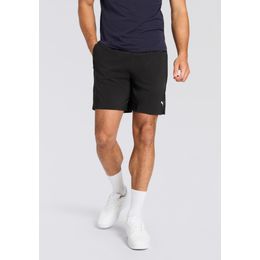Trainingsshorts Puma "M TAD FOUNDATIONS 7" WOVEN SHORT W/ ZIP POCKETS", Herren, Gr. XXL, N-Gr, schwarz (Puma schwarz), Obermaterial: 100% Polyester, slim fit kniefrei, Hosen