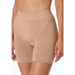 Shapingpants Schiesser "Classic Seamless", Damen, Gr. M, beige (411, maple), Microfaser, Obermaterial: 93% Polyamid, 7% Elasthan, unifarben, eng, Unterhosen, mit bequemem Bund