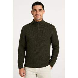 Only & Sons ONLY & SONS Herren Troyer "ONSROLF REG HALF ZIP NECK KNIT - OTL"rosin, Gr. L, unifarben, Strick, Obermaterial: 60% Polyacryl, 40% Baumwolle, Pullover