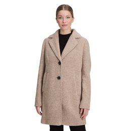 Wolljacke Gil Bret, Damen, Gr. 38, grau (taupe grau), Bouclé, Obermaterial: 60% Wolle, 35% Polyamid, 5% sonstige Fasern, unifarben, tailliert ca. Mitte Oberschenkel, gerader Abschluss, Jacken, mit Innenjacke