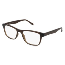 Fielmann OU 042 CL Brille Herren | Fassung: Vollrand, Quadratisch, Braun Transparent