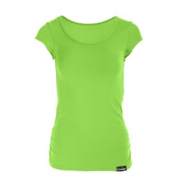 T-Shirt WINSHAPE "WTR4", Damen, Gr. L, gr&uuml;n (apfelgr&uuml;n), 90% Baumwolle, 10% Elasthan, Rundhals, Shirts T-Shirt, kurzarm