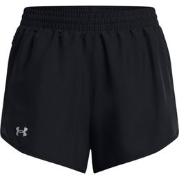 Under Armour Ua Fly By 3 Shorts Laufshorts Damen - schwarz - Gr. M - Polyester