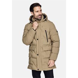 Parka NEW CANADIAN "Welding", Herren, Gr. 54, beige, 100% Polyester, unifarben, lang, ohne Ausschnitt, Jacken Parka, mit bequemem Seitenschlitz