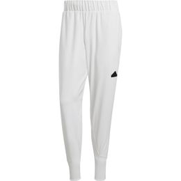 Adidas Z.N.E Trainingshose Herren - weiß - Gr. L - Baumwolle