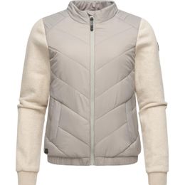 Outdoorjacke Ragwear "Zabava", Damen, Gr. XXXL(46), wei&szlig; (bone), Obermaterial: 100% Polyester; Obermaterial &Auml;rmel: 70% Baumwolle, 30% Polyester; Futter: 100% Polyester; Wattierung: 100% Polyester, gerade h&uuml;ftbedeckend, &Auml;rmel ohne &Auml;rmelschlitz abgestepptes B&uuml;ndchen, Jacken Outdoorjacke, Leichte gesteppte &Uuml;bergangsjacke mit weichen &Auml;rmeln