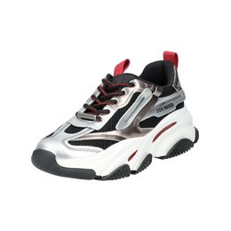 Sneaker Steve Madden "Steve Madden Sneaker Lederimitat/Mesh", Damen, Gr. 39, wei&szlig; (wei&szlig;, rot), Lederimitat, Textil, Schuhe Sneaker