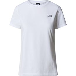The North Face Simple Dome T-Shirt Damen - weiß - Gr. L - Baumwolle/Polyester