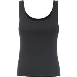 Adidas Unterhemd Damen - schwarz - Gr. S - Baumwolle/Elastan