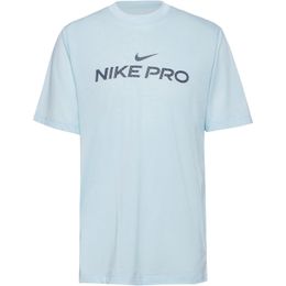 Nike Dri-Fit Funktionsshirt Herren - blau - Gr. S - Polyester/Baumwolle/Viskose