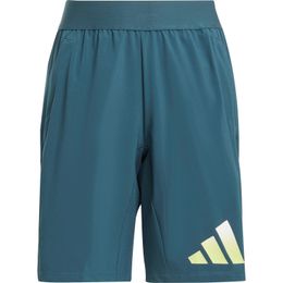 Adidas Funktionsshorts Jungen - blau - Gr. 140 - Polyester/Elastan