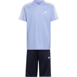 Adidas Trainingsanzug Jungen - blau - Gr. 164 - Polyester