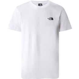 The North Face Simple Dome T-Shirt Herren - weiß - Gr. XL - Baumwolle/Polyester