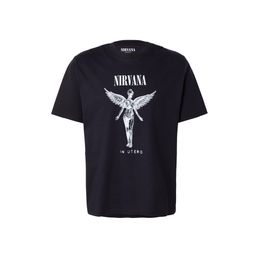 Jack & Jones Premium T-Shirt 'JPRBLUNIRVANA' Herren Gr&ouml;&szlig;e XL hellgrau / schwarz