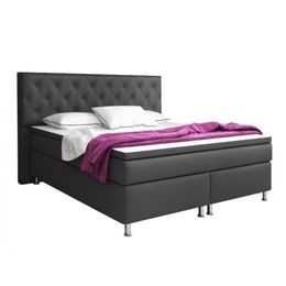 Inter Trading Boxspringbett Turin 180x200 cm anthrazit