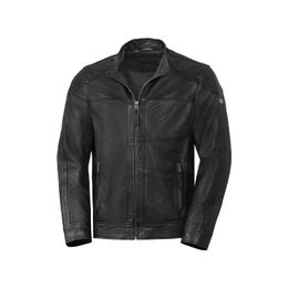 Ross & Cole Ross & Cole Herren Lederjacke mit Stehkragen