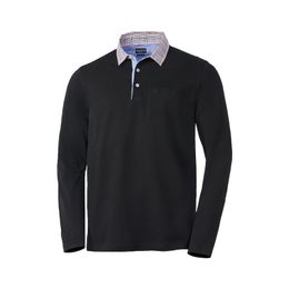 Franco Bettoni Herren Poloshirt mit Hemdkragen langarm