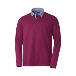 Franco Bettoni Herren Poloshirt mit Hemdkragen langarm