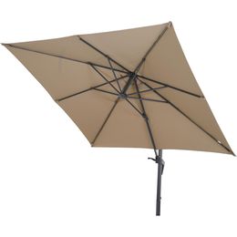 siena GARDEN Ampelschirm 'Vito' taupe &Oslash; 250 cm