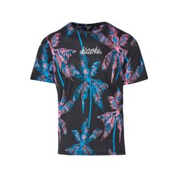 Koroshi T-Shirt Herren Gr&ouml;&szlig;e M himmelblau / rosa / schwarz