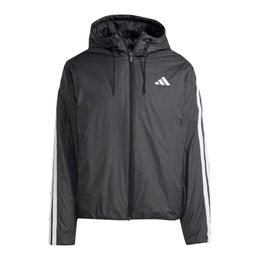 adidas Sportswear Sportjacke 'ESS' Herren Gr&ouml;&szlig;e S schwarz / wei&szlig;