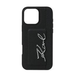K by KARL LAGERFELD Karl Lagerfeld Smartphone Case 'iPhone 16 Pro Max' female Black size One Size