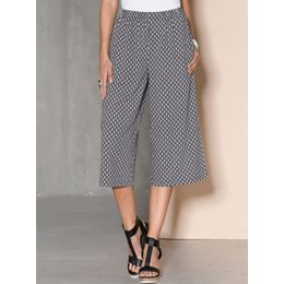 WITT Damen Culotte in Hosenrock-Form, schwarz-weiß-kariert, Größe 50