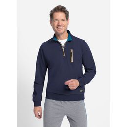 Catamaran Sports Damen Sweatshirt mit Rei&szlig;verschluss-Brusttasche, marine, Gr&ouml;&szlig;e 44/46