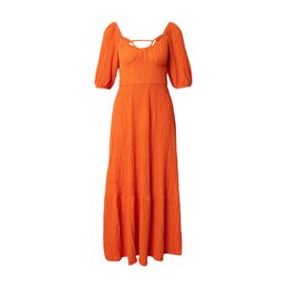 Happiness İstanbul Kleid Damen Gr&ouml;&szlig;e 38 dunkelorange Winterkleid