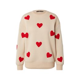 Happiness İstanbul Sweatshirt Damen Gr&ouml;&szlig;e S beige / rot