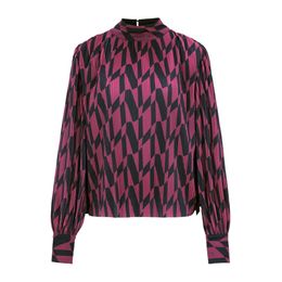 Guido Maria Kretschmer Women Bluse 'Susan' Damen Gr&ouml;&szlig;e M/L dunkelpink / schwarz