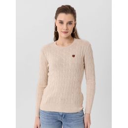Williot Pullover 'Fuerteventura' Damen Gr&ouml;&szlig;e S beige / braun